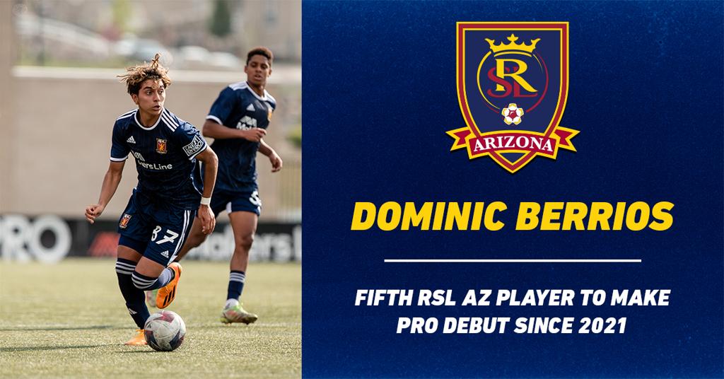 Dominic Berrios Makes Pro Debut | RSL-AZ Southern Arizona